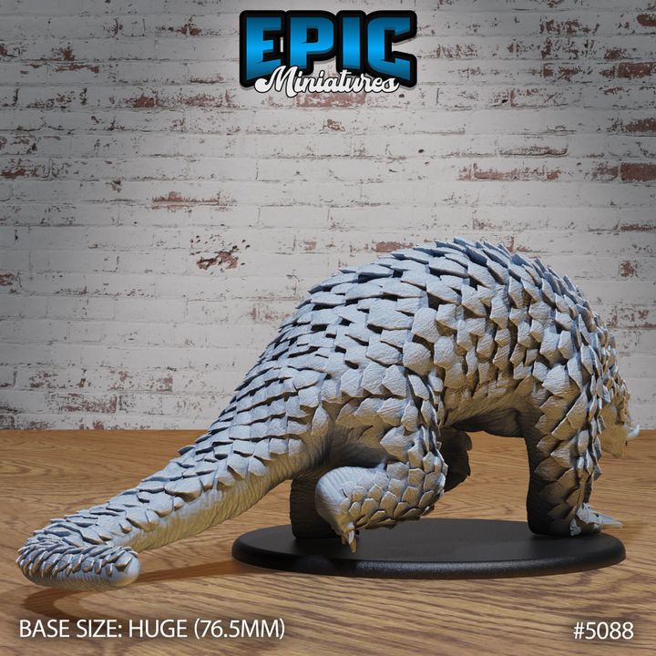 3D Printable Giant Armadillo Set / New World Animal / Cingulata Creature / Shell Shield Beast ...